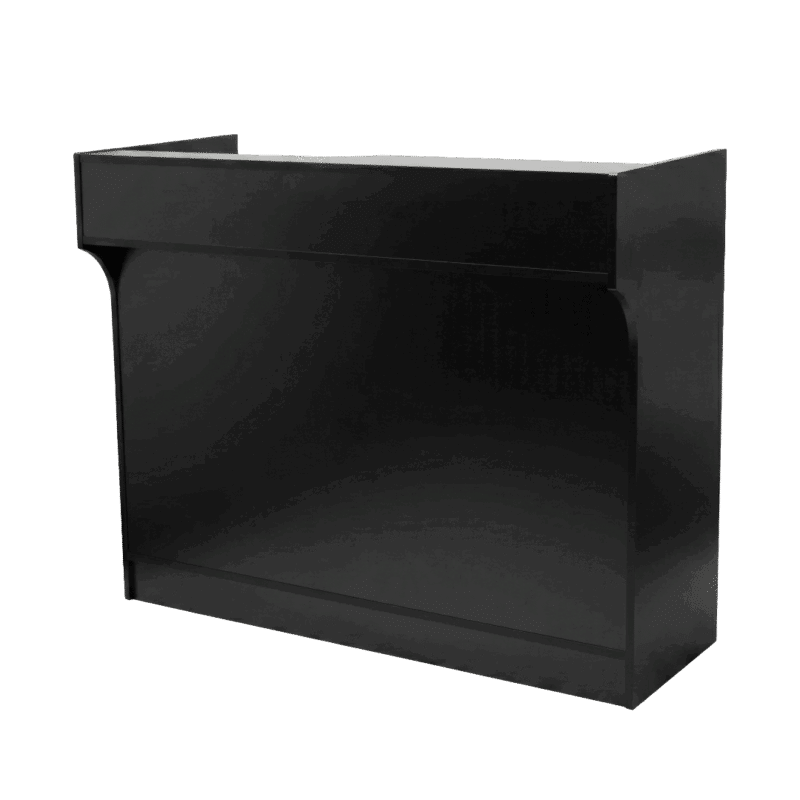 48" Black Checkout Counter | Ledgetop