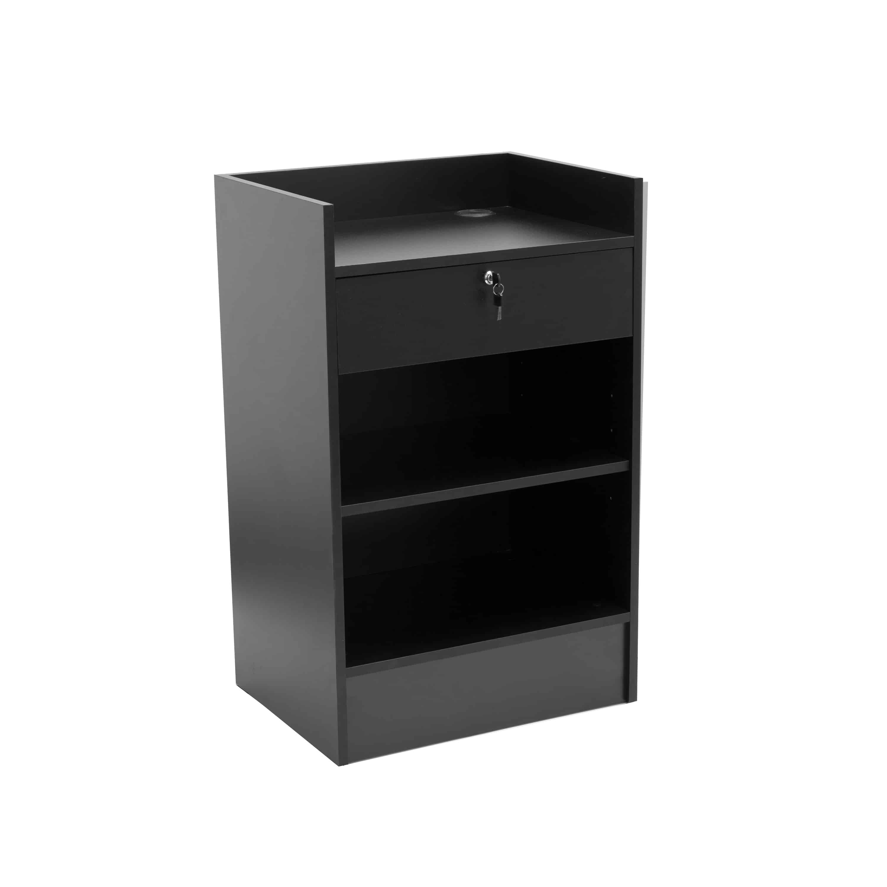24" Black Cash Register Stand | Retail Fixtures