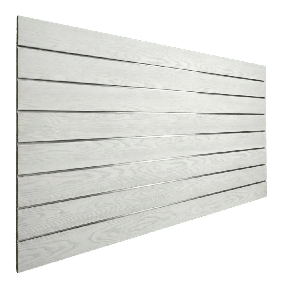 White Slatwall Panel Woodgrain