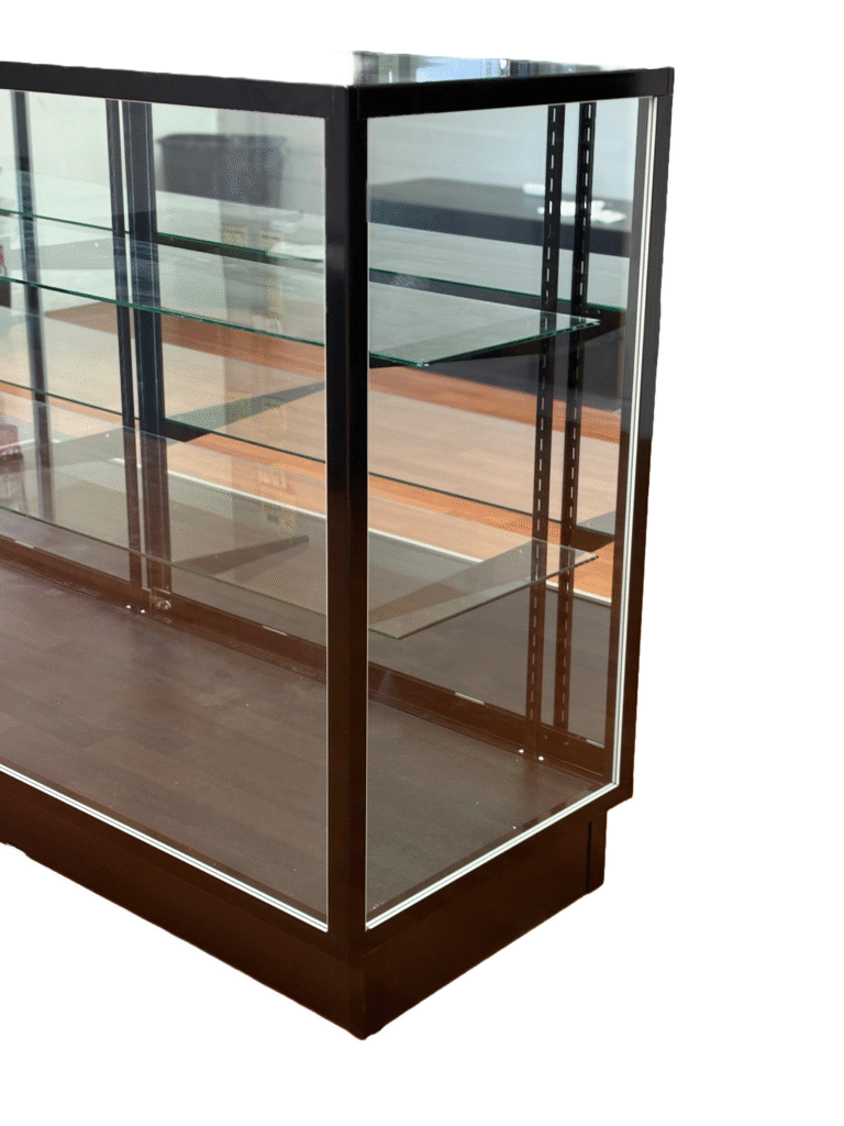 70" Black Extra Vision Display Case | Glass Display Cases