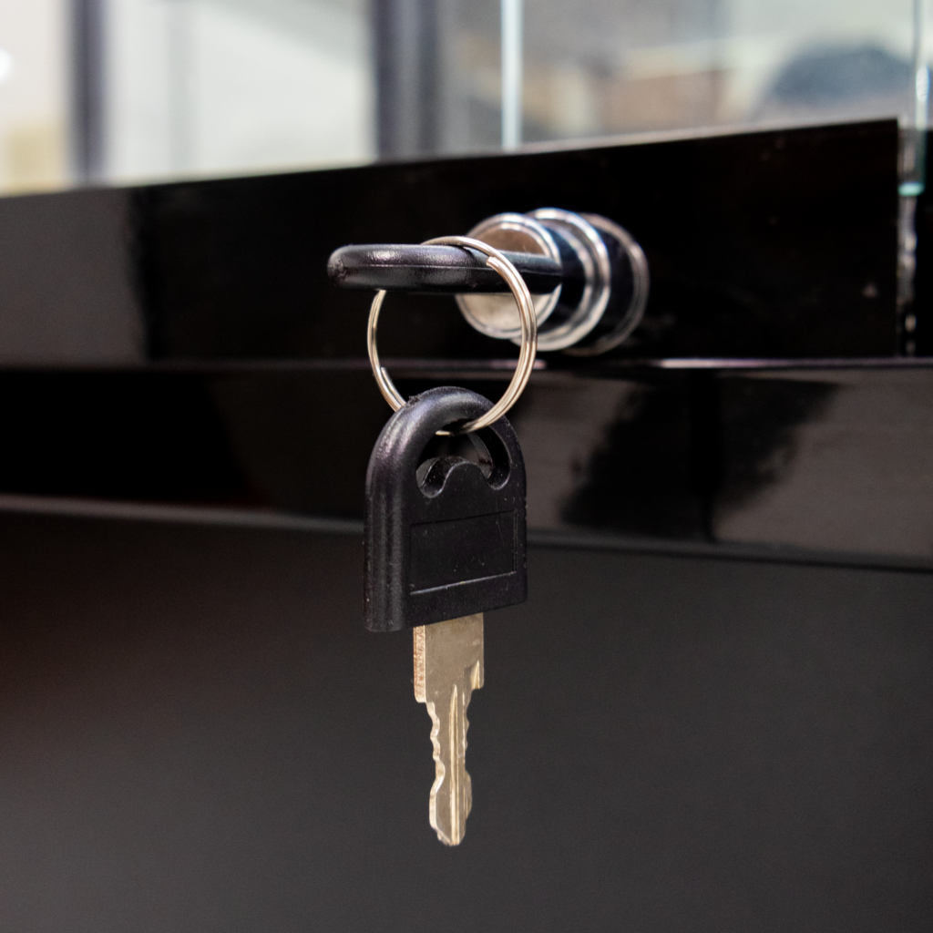 72" Black Wall Display Case | Extra Vision Wall Showcase