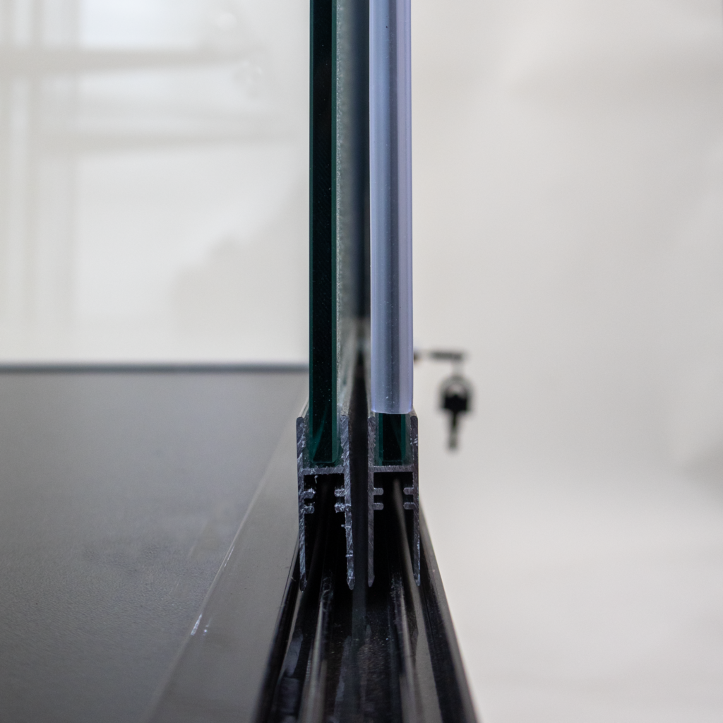 72" Black Wall Display Case | Extra Vision Wall Showcase