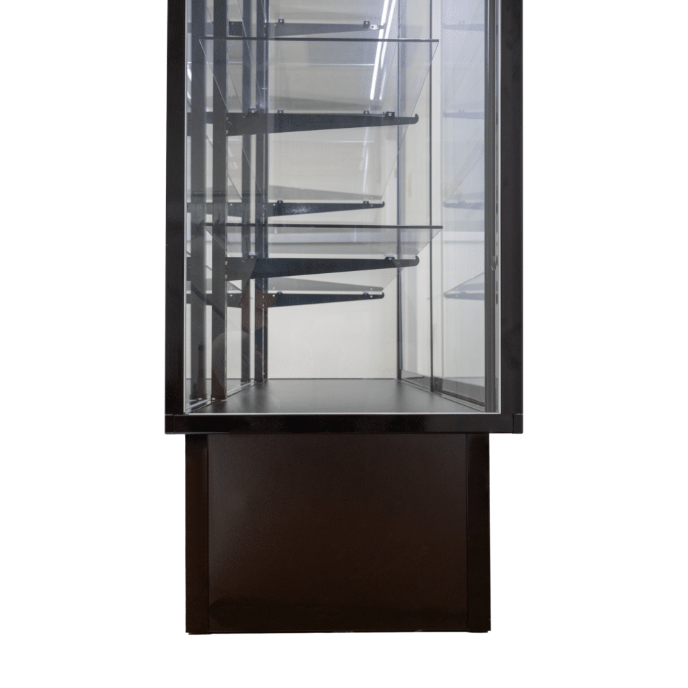 72" Black Wall Display Case | Extra Vision Wall Showcase