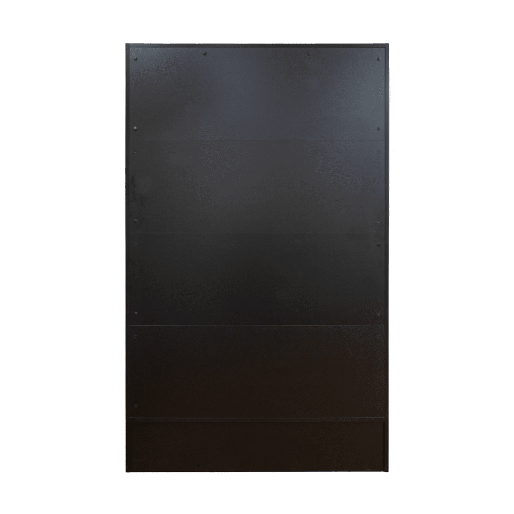 78" Black Slatwall Backed Wall Display Case | Made For Retail