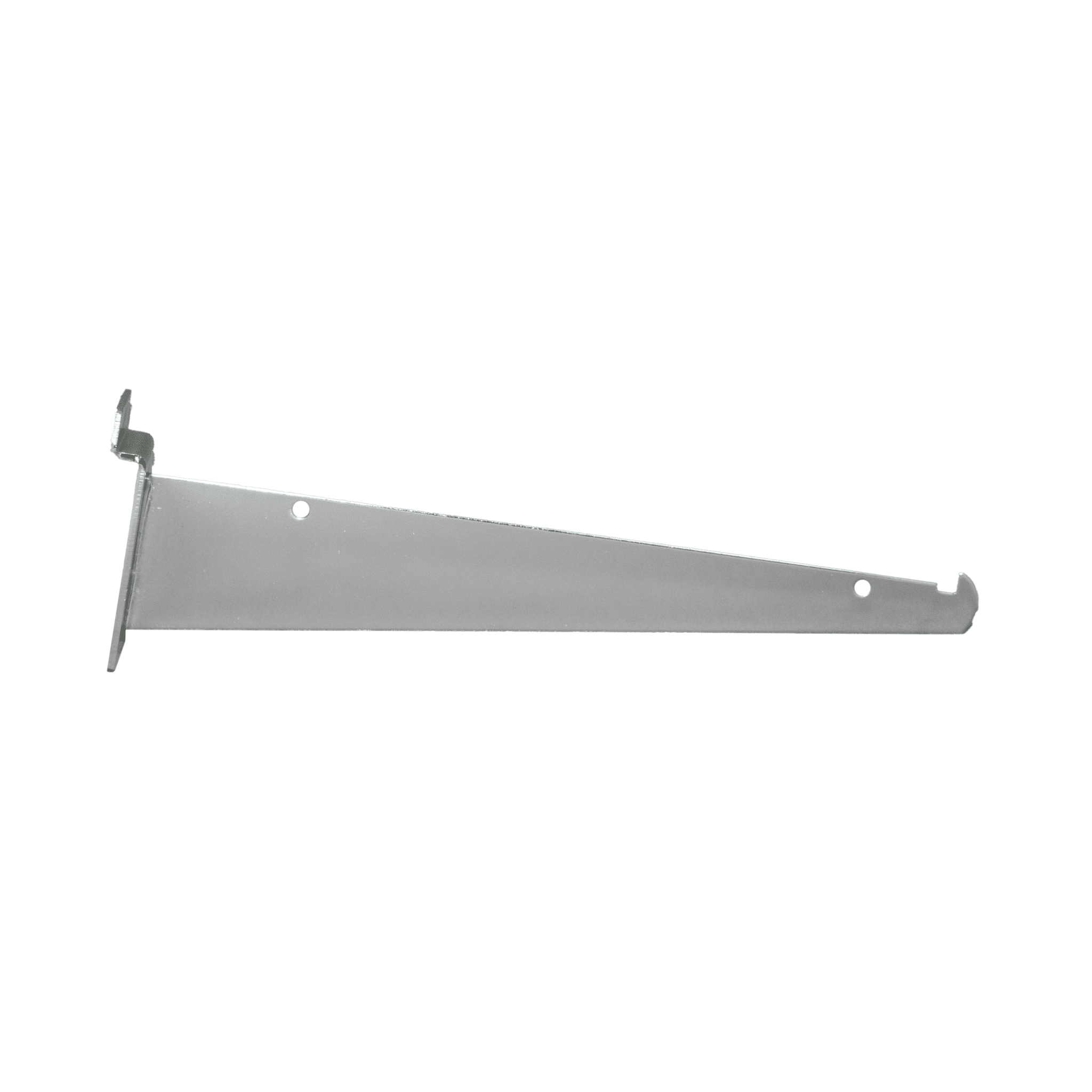 Slatwall Shelf Brackets | Black, White, Chrome | For Retail Shelving