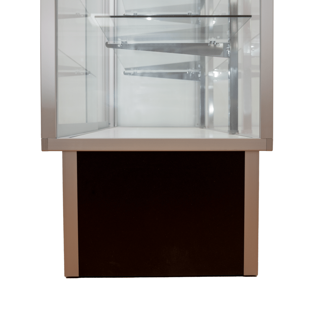 72" Silver Wall Display Case | Extra Vision Wall Showcase