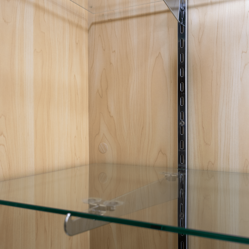 78" Maple Wall Display Case | Maple Wall Showcase