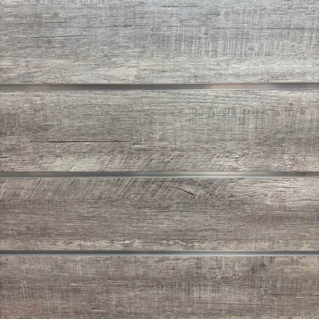 Gray Woodgrain Slatwall Panel | Fast Shipping Available