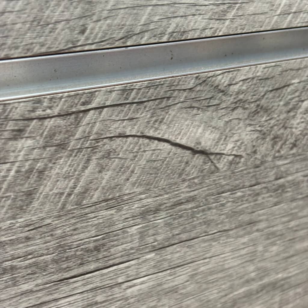 Gray Woodgrain Slatwall Panel | Fast Shipping Available