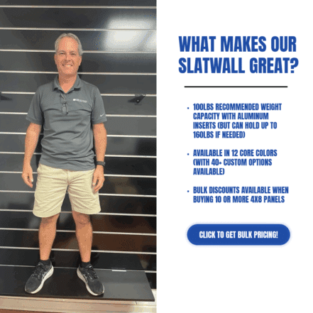 Raw MDF Paintable Slatwall Panel | Fast Shipping Available