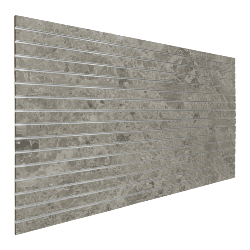 Silver Shalestone Slatwall Panel | Protected Shipping Guarantee