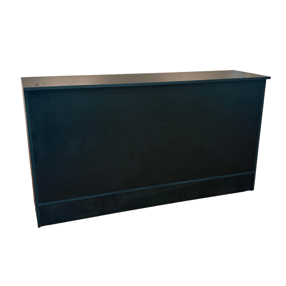 72" Black Retail Cash Wrap Counter | Checkout Counter