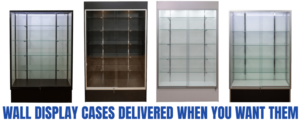 Wall Display Cases | Glass Display Cases - Fast Shipping